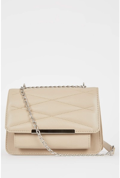 Kadın Deri Zincir Askılı Çapraz ÇANTA X9801AZNS