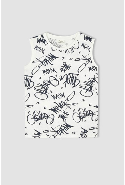 DeFacto Erkek Çocuk Bisiklet Yaka Regular Fit Atlet U7025A622HS