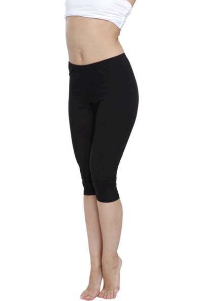 Malabadi Siyah Kadın Kapri Modal Tayt 184 | Siyah Malabadi Siyah Kadın Kapri Modal Tayt 184 | Siyah
