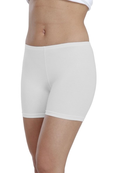 Malabadi Kadın Kısa Modal Tayt 185 | Beyaz Malabadi Kadın Kısa Modal Tayt 185 | Beyaz