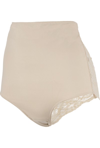 Belinay Kadın Arkası Dantel Külot Korse 0219 | Ten