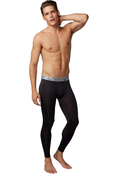 Doreanse Erkek Polyamid Sporcu Tayt 1784 Siyah