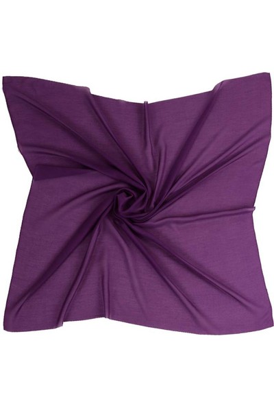 Berivan Dikişsiz Düz Yazma 100 cm Koyu Mor 065