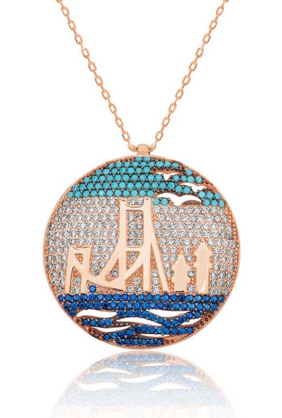 Gümüş Şehitler Köprüsü Kolye