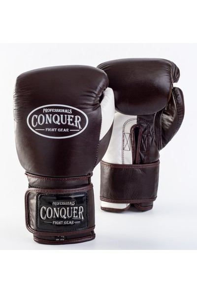 Conquer Brown Edition Pro Fight Premium Deri Boks Eldiveni Conquer Brown Edition Pro Fight Premium Deri Boks Eldiveni