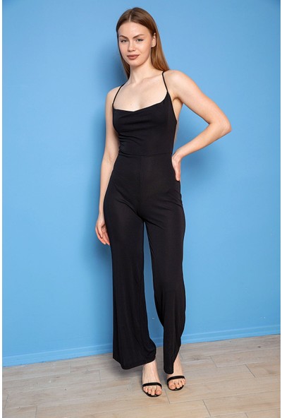 Lacase Kadın Siyah Tulum