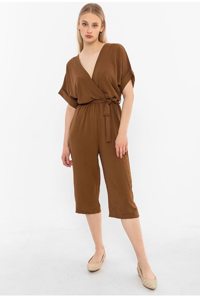 Lacase Kadın Kahverengi Tulum