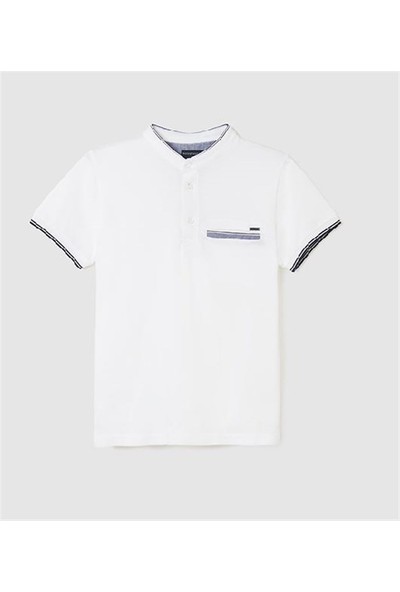 Mayoral Beyaz Erkek Çocuk Tişört - Mayoral - Beyaz - 10 Yaş