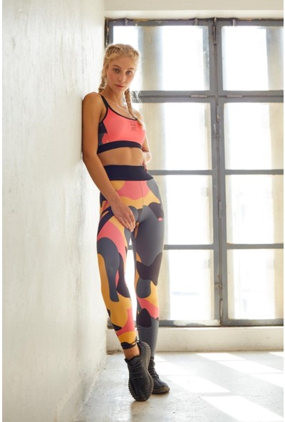 No Gossıp 21005 Desenli Crop Bra 22Y