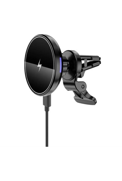 Apple Uyumlu Araç Içi 15WOLT Magsafe Izgaralık Magnetik Telefon Tutucu 12-12PRO/MAX-13-13PRO-MAX Iphone