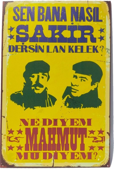 Tablolar Çiçek Abbas Yeşilçam Retro Ahşap Poster Tablolar Çiçek Abbas Yeşilçam Retro Ahşap Poster