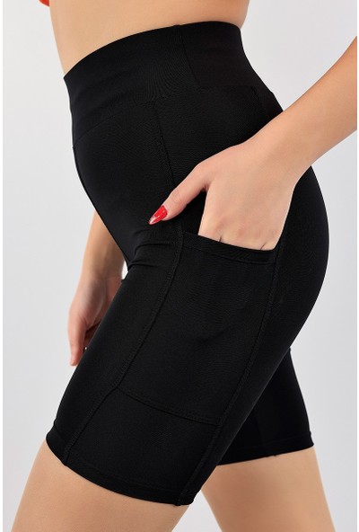 St Pazarlama Cepli Şort Tayt St Pazarlama Cepli Şort Tayt