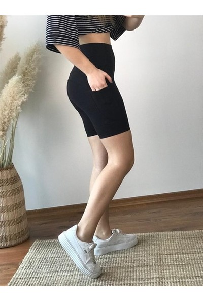 St Pazarlama Cepli Şort Tayt St Pazarlama Cepli Şort Tayt