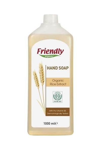 Friendly Organic Sıvı El Sabunu Pirinç Ekstraktı - 1000 ml Friendly Organic Sıvı El Sabunu Pirinç Ekstraktı - 1000 ml