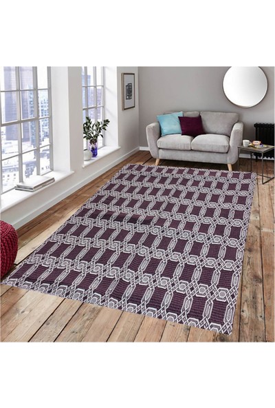 Özgün Savan 6m2 Halı Örtüsü Lastiksizdir Panel Bordo
