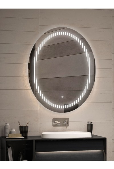 Vetroglass Lineo Serisi Banyo Aynası --72 x 93 cm Dokunmatik Ledli Beyaz Işık 4 mm Flotal Ayna Vetroglass Lineo Serisi Banyo Aynası --72 x 93 cm Dokunmatik Ledli Beyaz Işık 4 mm Flotal Ayna