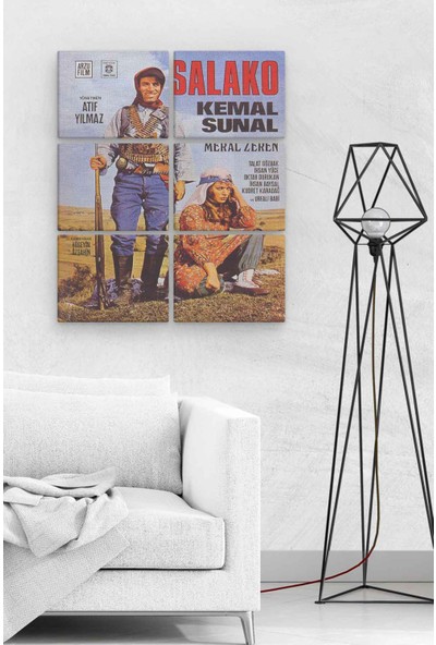 Salako 6 Parça Ahşap Mdf Tablo NHL1597