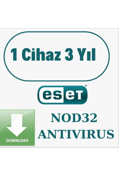 Eset NOD32 -2022- 1 Cihaz 3 Yıl Eset NOD32 -2022- 1 Cihaz 3 Yıl