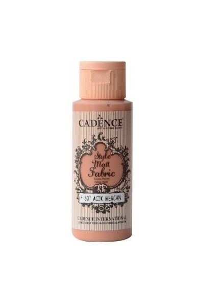 Cadence 607 Açık Mercan Kumaş Boyası 59ML(CC) Cadence 607 Açık Mercan Kumaş Boyası 59ML(CC)