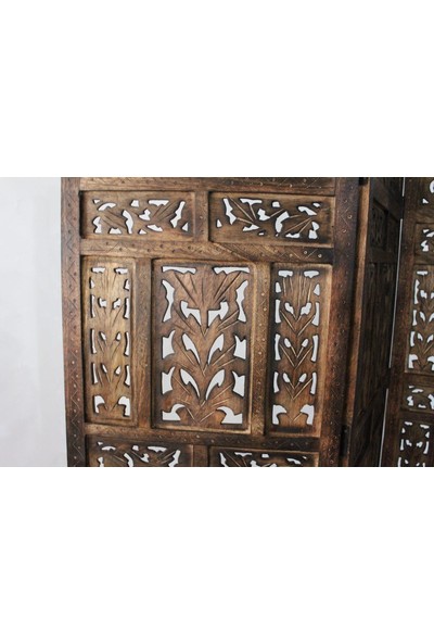 Himarry Dekoratif Ahşap Eskitme El Oyması Paravan Himarry Dekoratif Ahşap Eskitme El Oyması Paravan