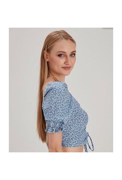 Meri Scape Büzgülü Gipeli Bluz Meri Scape Büzgülü Gipeli Bluz
