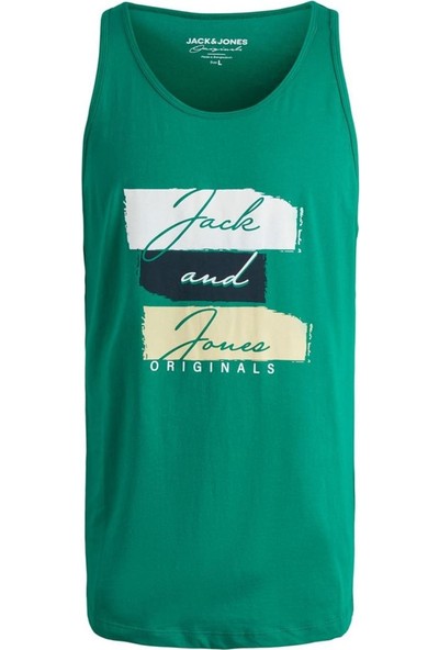 Jack & Jones Jorsunset Tank Top Erkek Askılı Tişört 12210157 Yeşil M - Yeşil