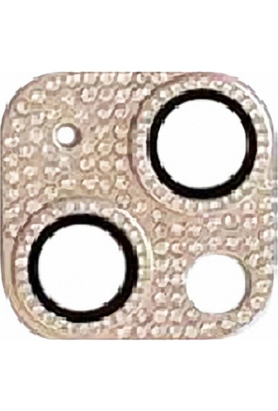 Kny Apple Iphone 13 Için Renkli Taşlı Kamera Lens Koruyucu