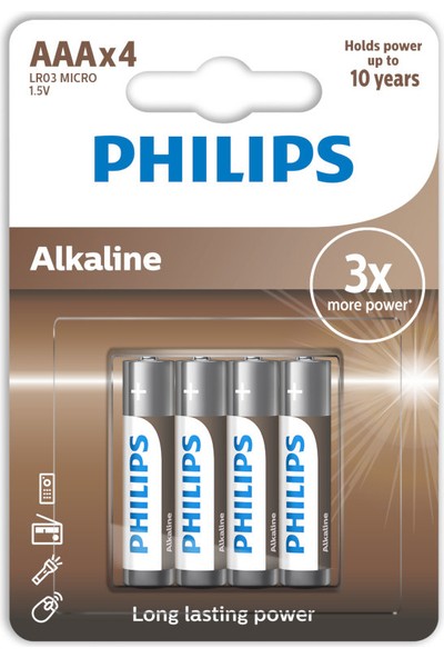 Philips Ince Kalem Pil Aaa 4lü
