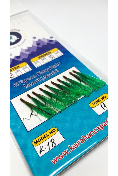 10'lu Kolay Açılır El Yapımı Istavrit Çaparisi K18