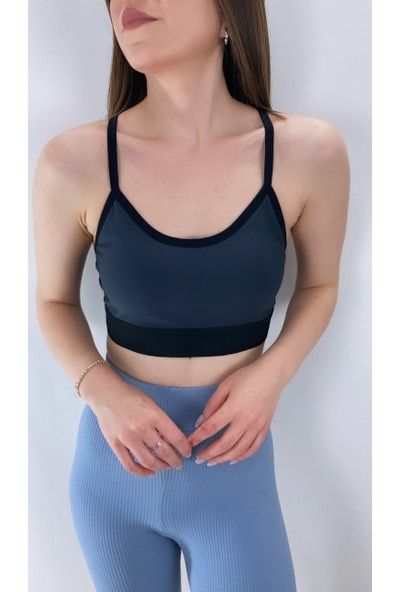 Maysolasta Ip Askılı Kaplı Büstiyer Lacivert - 219.915