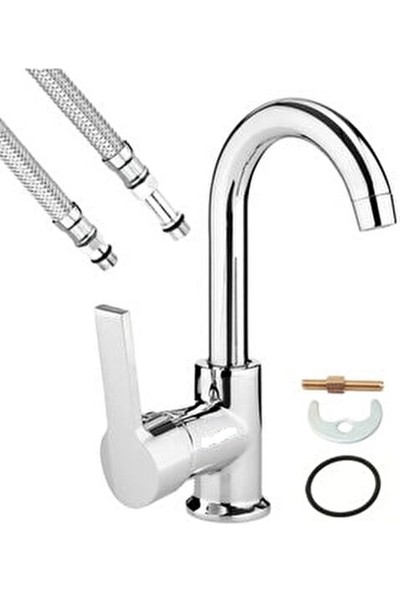 Arvenis Sıcak Soğuk Çift Su Girişli Delta Lüx Gövde Banyo Lavabo Musluğu Çeşmesi Bataryası Arvenis Sıcak Soğuk Çift Su Girişli Delta Lüx Gövde Banyo Lavabo Musluğu Çeşmesi Bataryası