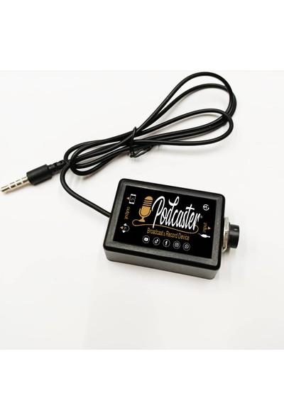 Podcaster V1 Telefon Kayıt ve Canlı Yayın Bağlantı Aparatı Podcaster V1 Telefon Kayıt ve Canlı Yayın Bağlantı Aparatı
