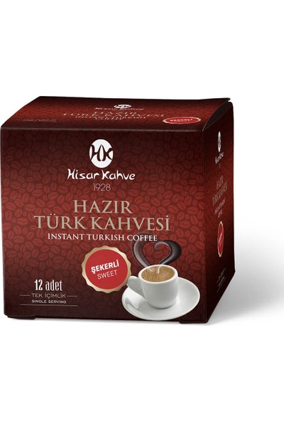 Hisar Hazır Türk Kahvesi Şekerli 12LI x 24 Paket Hisar Hazır Türk Kahvesi Şekerli 12LI x 24 Paket