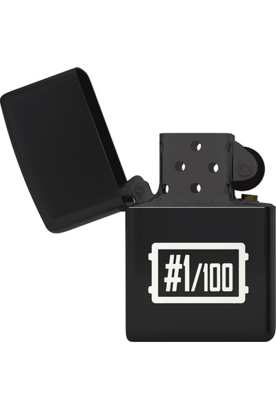 Hero Tasarım Win Baskılı Siyah Çakmak BLL2658