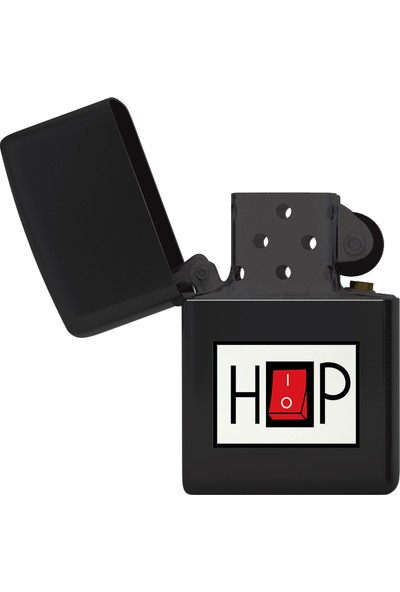 Hero Tasarım Hiphop Baskılı Siyah Çakmak BLL1670 Hero Tasarım Hiphop Baskılı Siyah Çakmak BLL1670