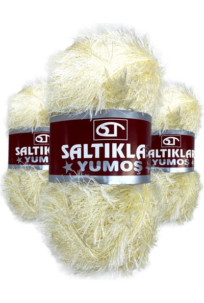 Saltıklar 3 Adet Yumoş Sakallı El Örgü Ipi Yünü 65