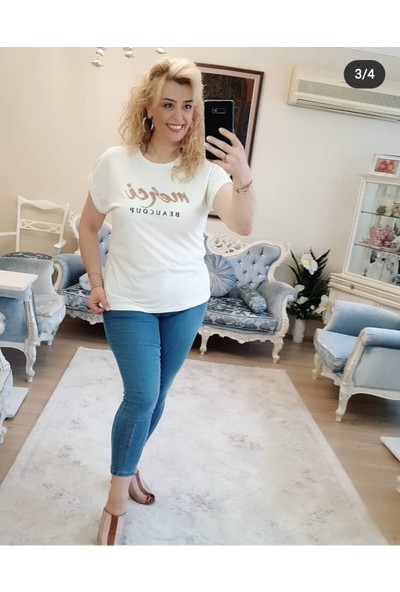 Butik Florya Paçası Taşlı Jean Butik Florya Paçası Taşlı Jean