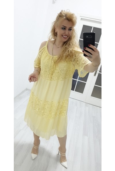 Butik Florya Italyan Dantel Detaylı Elbise Butik Florya Italyan Dantel Detaylı Elbise