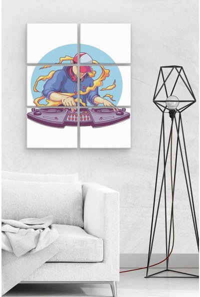 Hero Tasarım Dj BLL2673 6 Parça Ahşap Mdf Tablo NHL7170