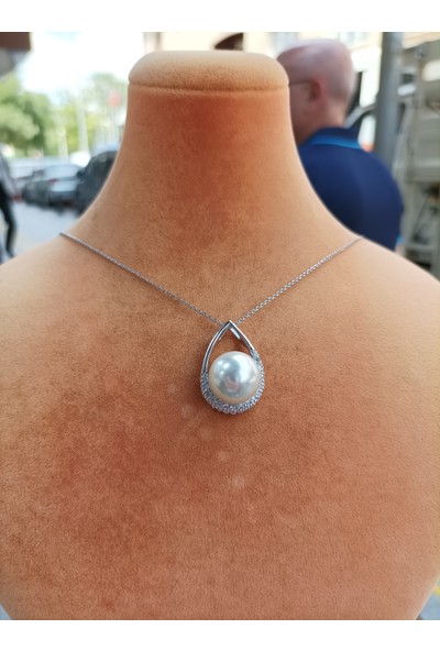 Firuze Gümüş Inci Gümüş Kolye Firuze Gümüş Inci Gümüş Kolye