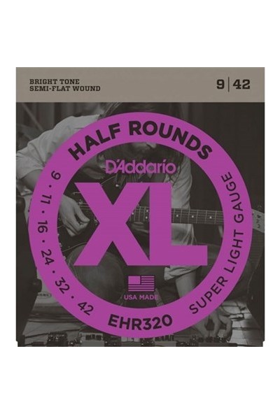 Daddarıo EHR320 9-42 Elektro Gitar Teli Daddarıo EHR320 9-42 Elektro Gitar Teli