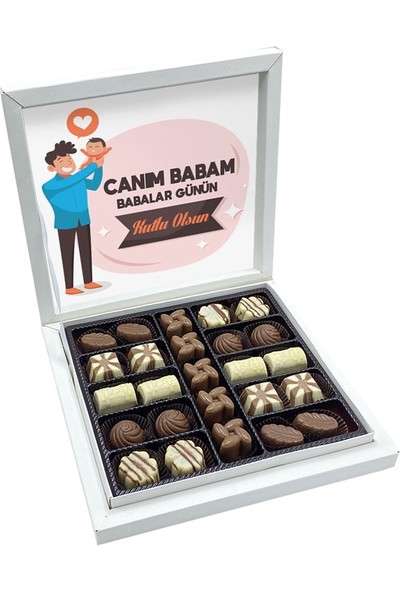 Baba Oğul Tasarımlı Babalar Günü Special Çikolata