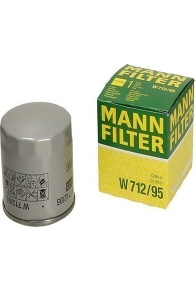 Mann Fılter Volkswagen Caddy Iv 1.0 Tsı 75KW 102HP Yağ Filtresi W712/95 Mann