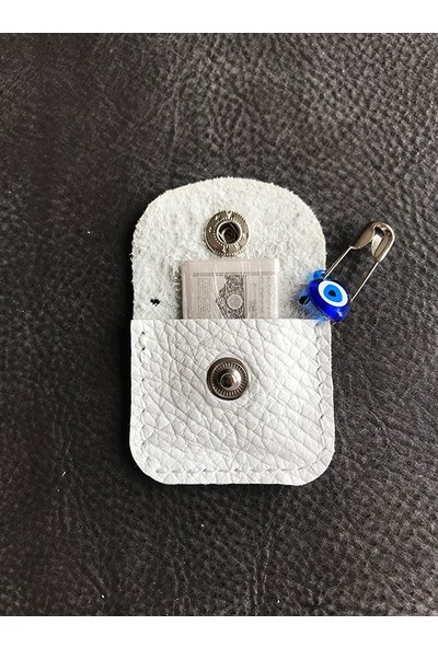 VİP GİFT Bebek Cevşen Dualı Kolye Muska Hakiki Deri El Yapımı Beyaz VİP GİFT Bebek Cevşen Dualı Kolye Muska Hakiki Deri El Yapımı Beyaz