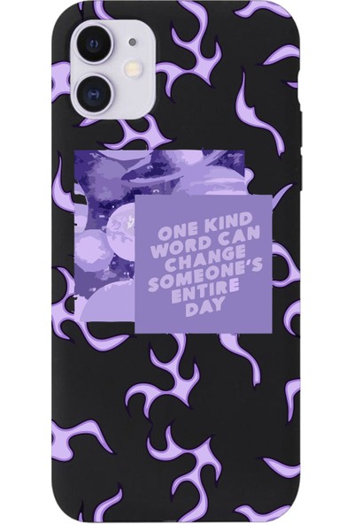 Apple iPhone 11 Siyah Lansman Blaze Tasarımlı Içi Süet Kaplı Kılıf