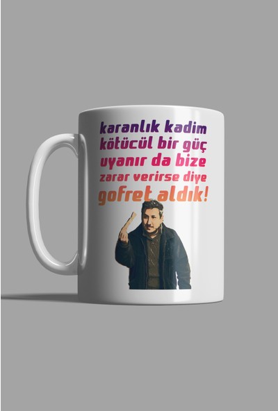 Bahf Mug - Gibi Yılmaz Gofret Porselen Kupa Bardak