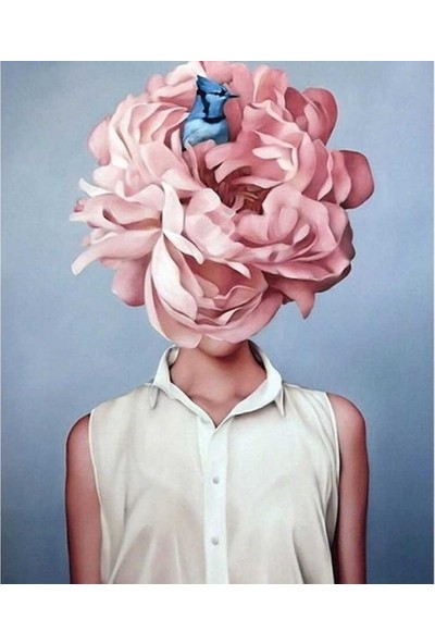Ena Butik Canvas Çiçek Kadın 27 Sayılarla Boyama Seti Duvar Sticker Rulo 70 x 90 cm Ena Butik Canvas Çiçek Kadın 27 Sayılarla Boyama Seti Duvar Sticker Rulo 70 x 90 cm