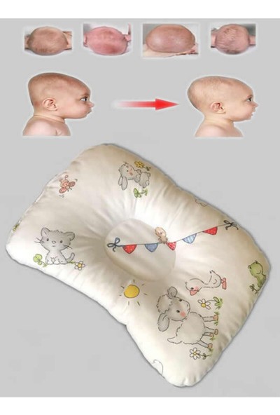 İş Güvenlik Store Düz Kafa Yastığı Bebek Kafa Şekillendirici Yastık, Bıngıldak Yastığı