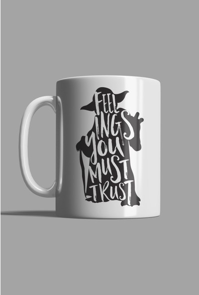 Bahf Mug - Star Wars Yoda Feelings Porselen Kupa Bardak Bahf Mug - Star Wars Yoda Feelings Porselen Kupa Bardak