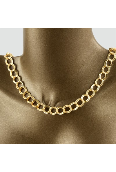 Strong Art Çift Zincir Kolye